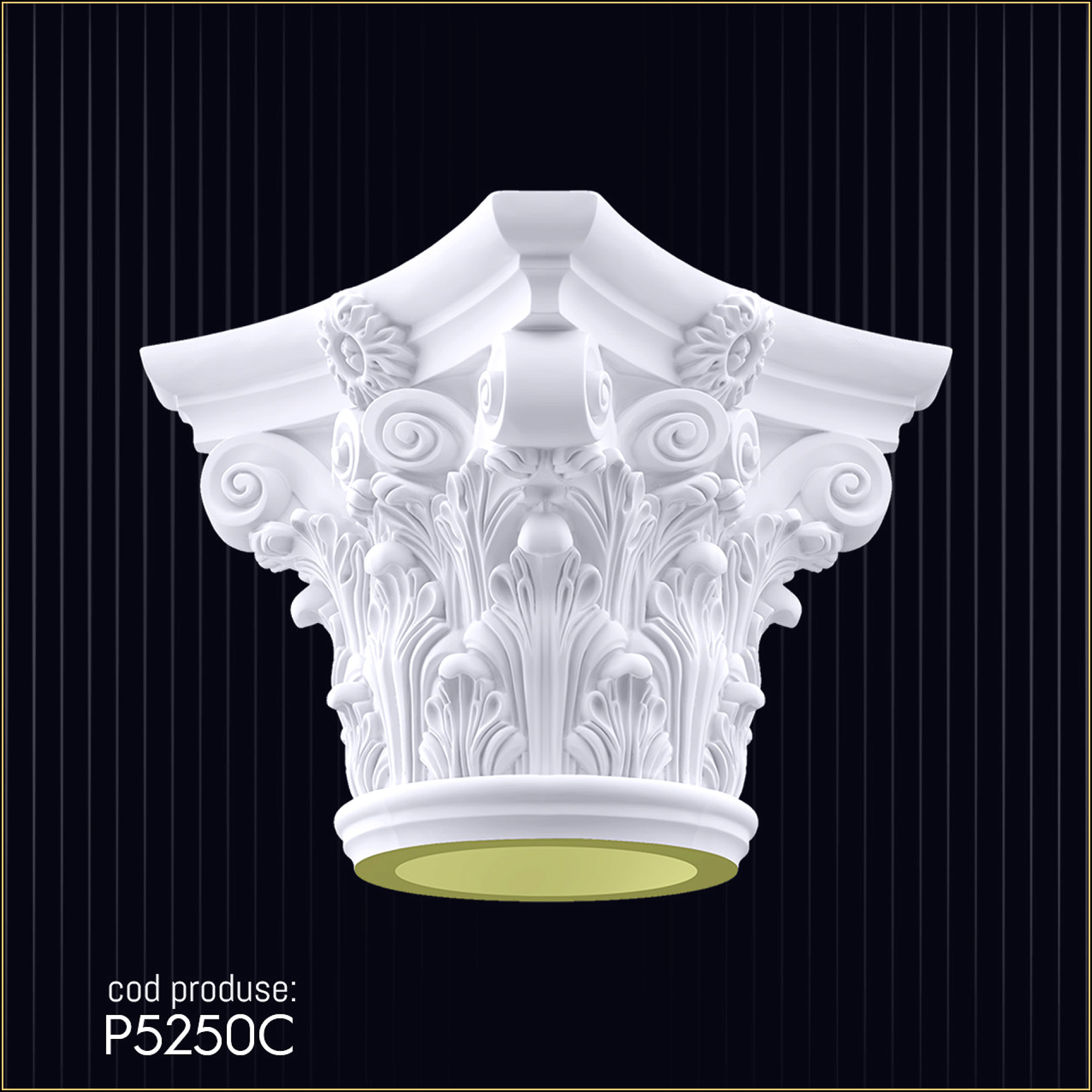 Polyurethane Column Capitals P5250 - Versatile Ap.. Polyurethane decoration